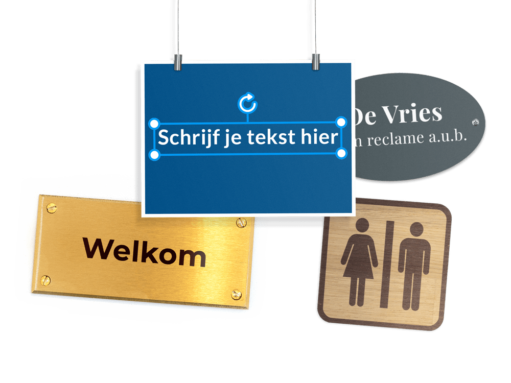 Borden - Ontwerp uw eigen bord online - Bordenmax
